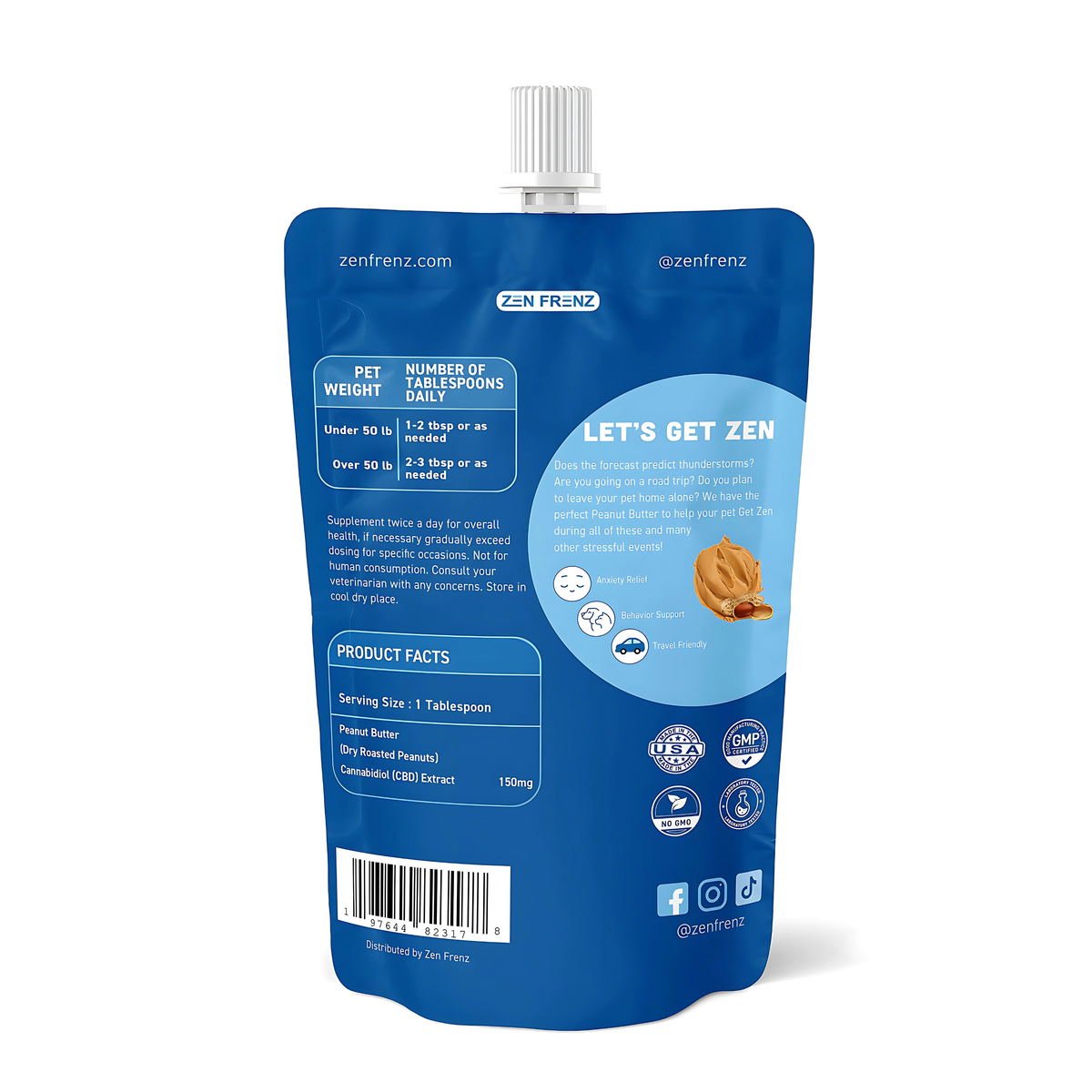 Zen Butter - CBD Pouch - 8oz – Zen Frenz